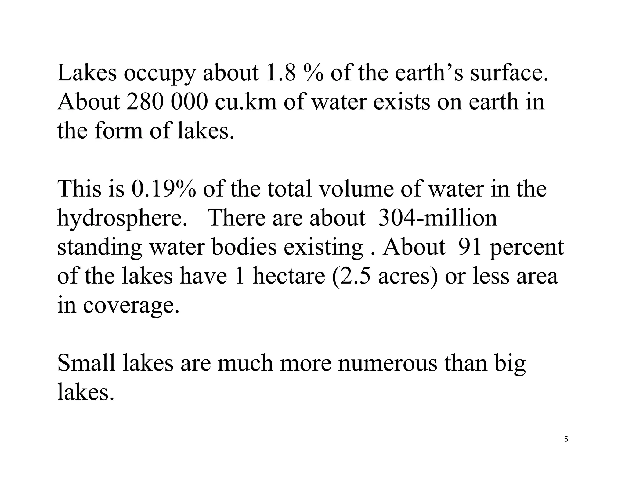 Classification of lakes | PDF