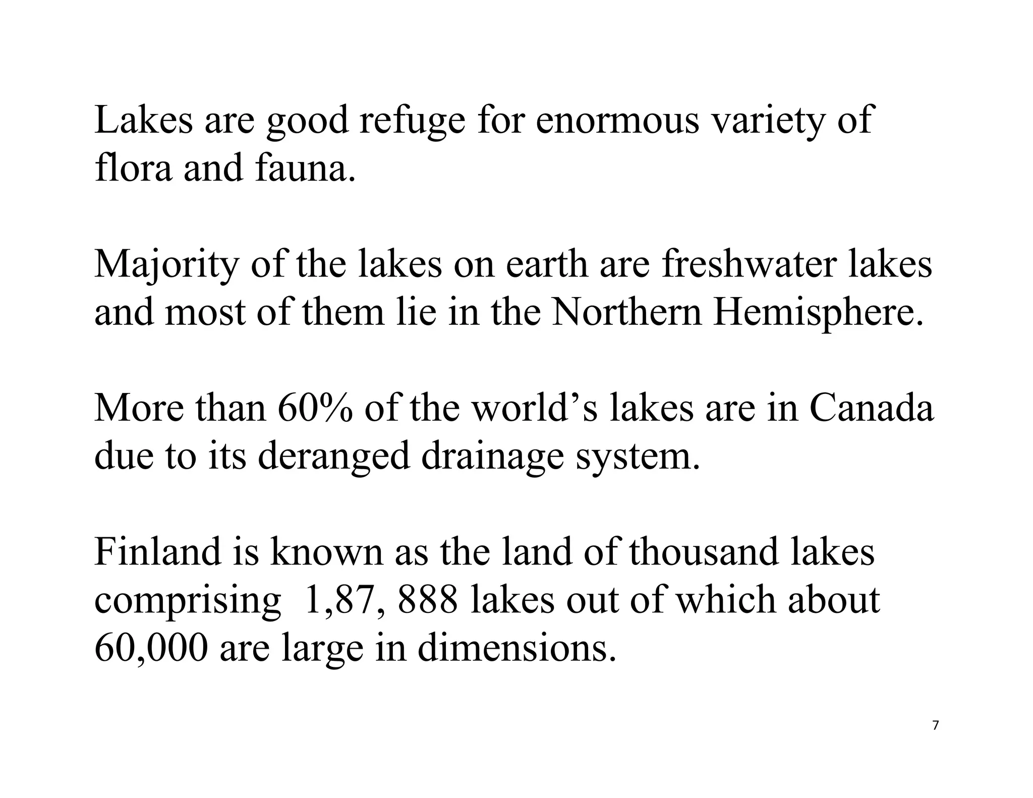 Classification of lakes | PDF