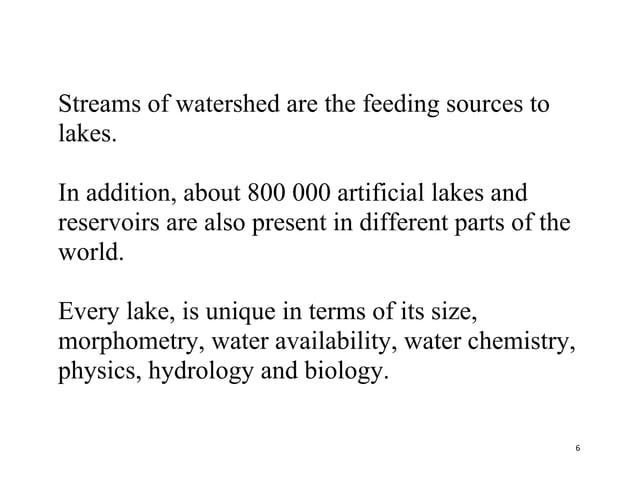 Classification of lakes | PDF