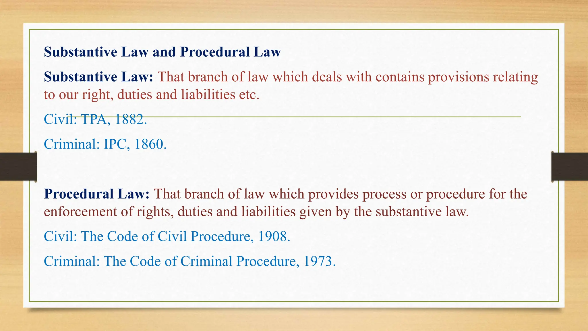 Classification of Law and its types present | PPTX