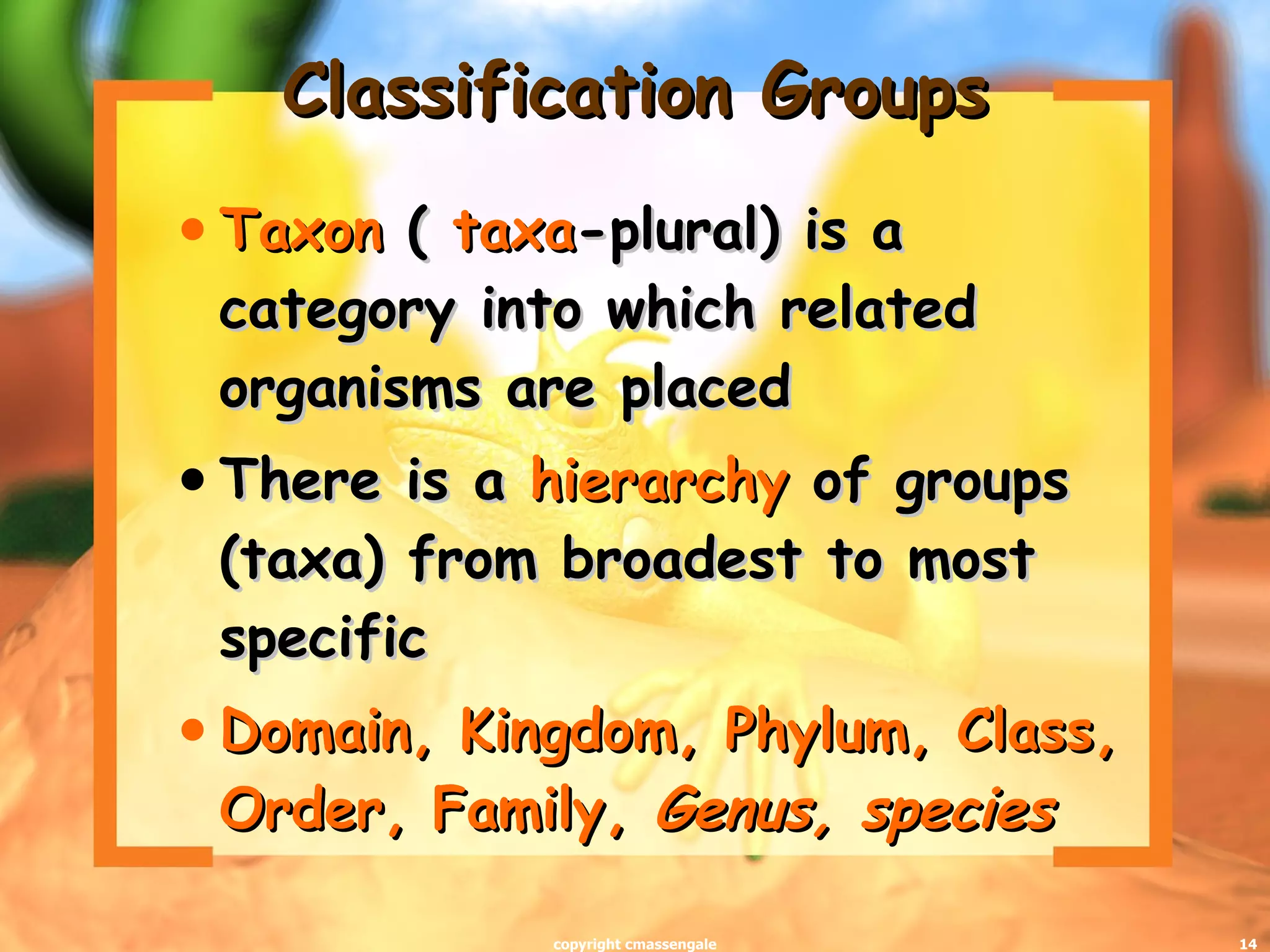Classification of life taxonomy | PPT