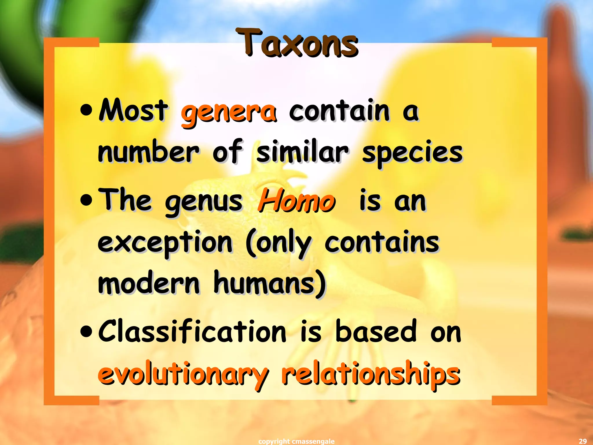 Classification Of Life Taxonomy Ppt