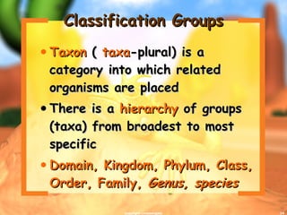 Classification of life taxonomy | PPT