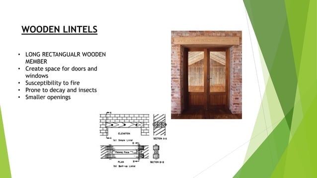 CLASSIFICATION OF LINTELS according to material | PPTX | Civil ...