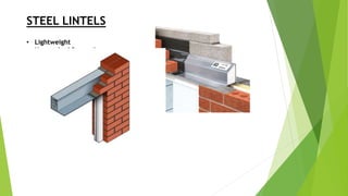 CLASSIFICATION OF LINTELS according to material | PPTX