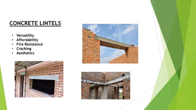 CLASSIFICATION OF LINTELS according to material | PPTX | Civil ...