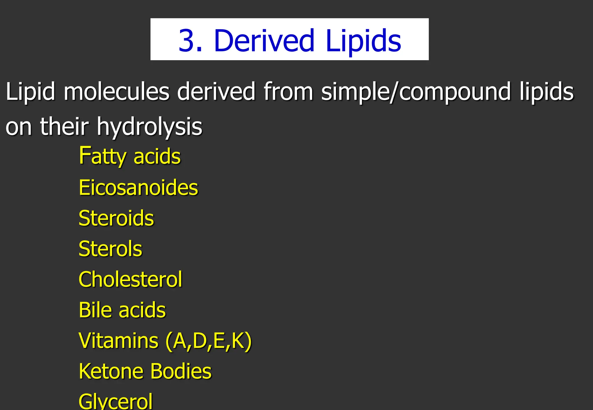 Classification of Lipids- Complete Chemistry | PDF