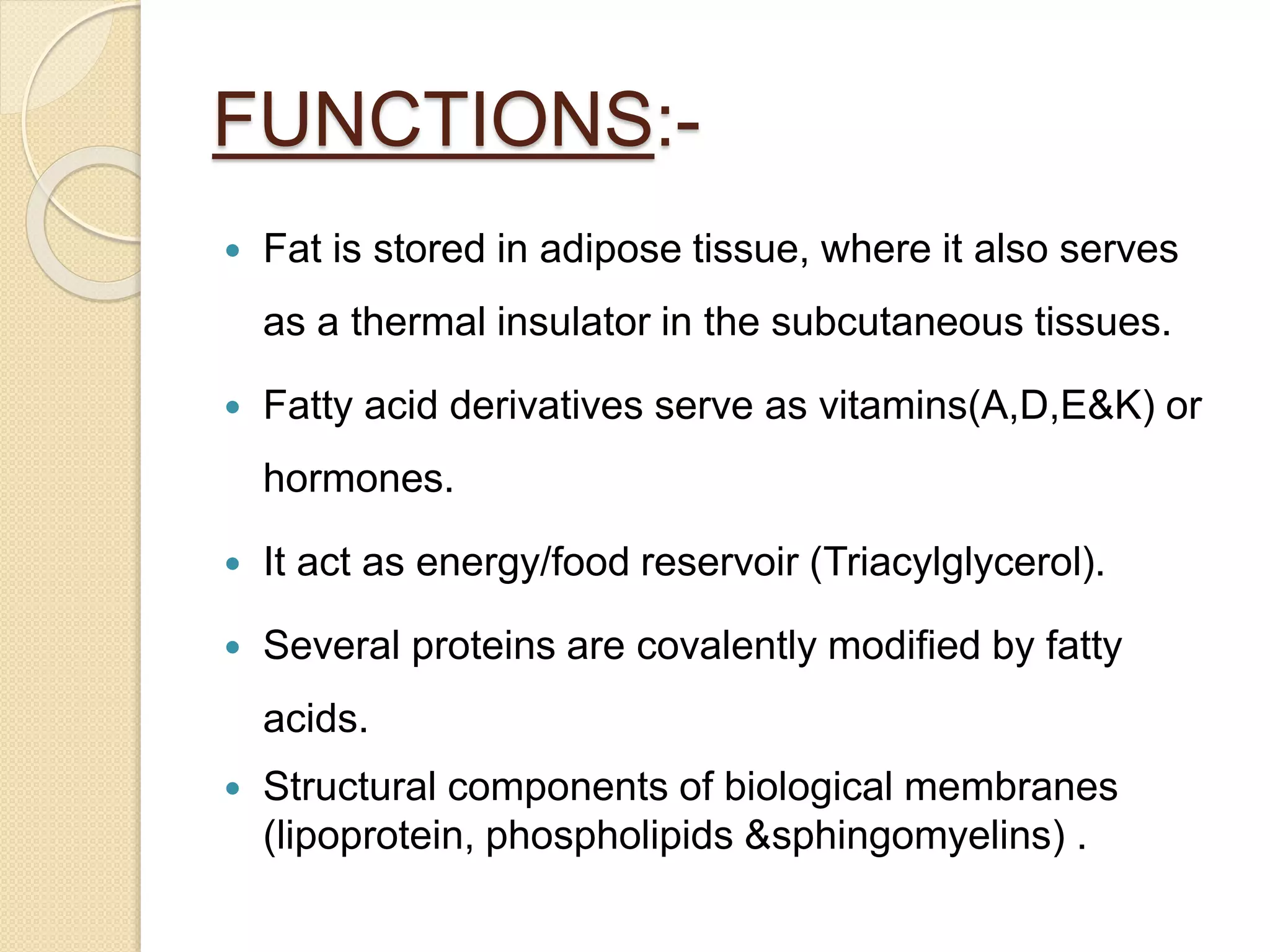 Classification of lipids | PPTX