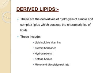 Classification of lipids | PPTX