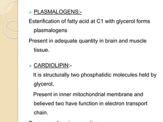 Classification of lipids | PPTX