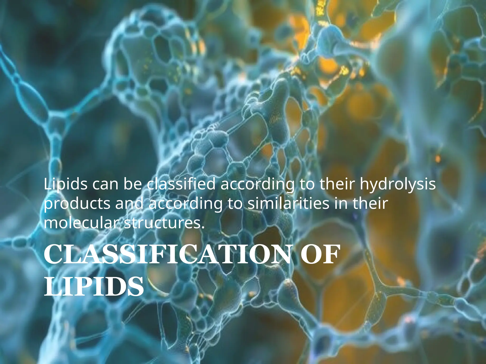 General classification of lipids(presentation) | PPTX