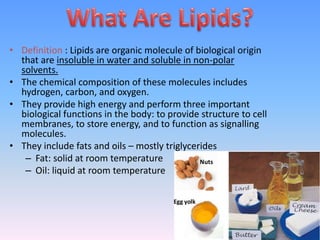 Classification of lipids according to chemical structure | PPTX
