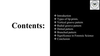 classification of lip prints | PPTX