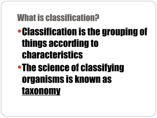 classification of living things and diversity | PPT