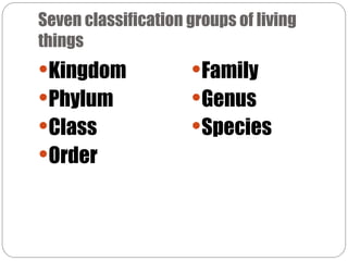 classification of living things and diversity | PPT