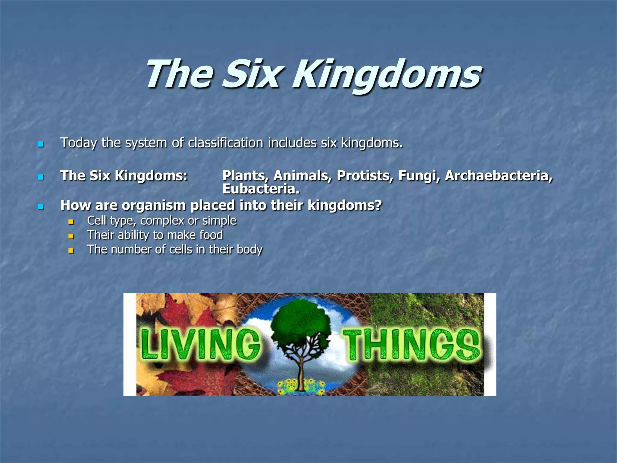 Classification of living_things | PPT