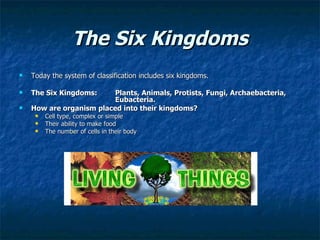 Classification of living_things | PPT | Biological Sciences | Science