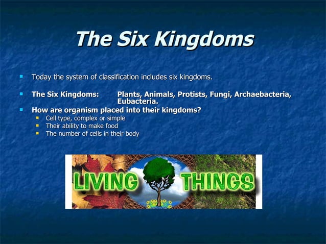 Classification of living_things | PPT | Biological Sciences | Science