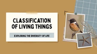 Classification of Living Things Education Presentation in Collage Neat ...