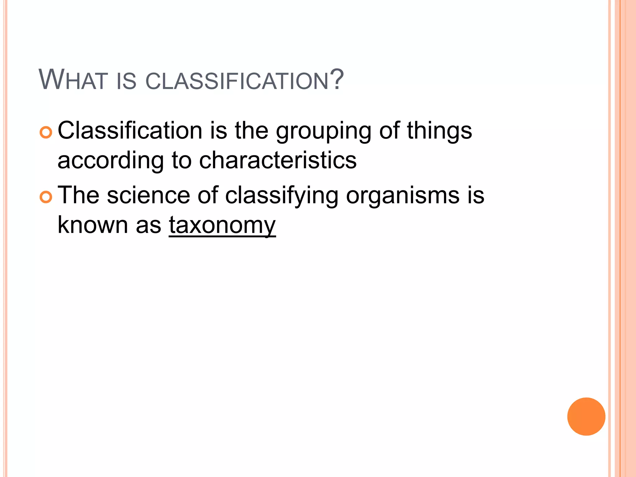 Classification of living things r1 | PPTX | Biological Sciences | Science