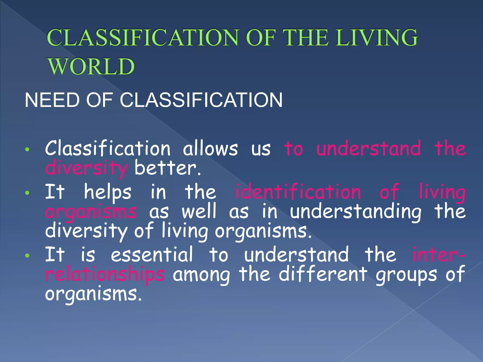 Classification of living world.ppsx