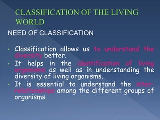 Classification of living world.ppsx