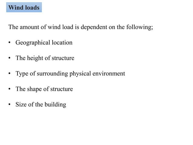 Classification of Loads on Structures | PPTX | Civil Engineering ...