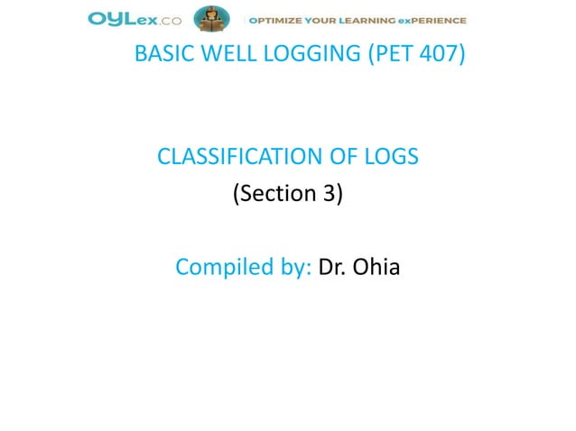 Classification of logs | PPTX | Geology | Science