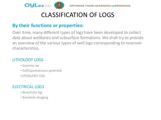 Classification of logs