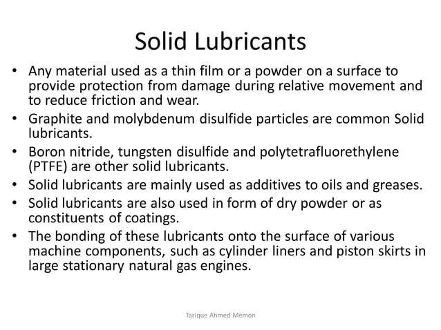 Classification of lubricants | PDF | Chemistry | Science