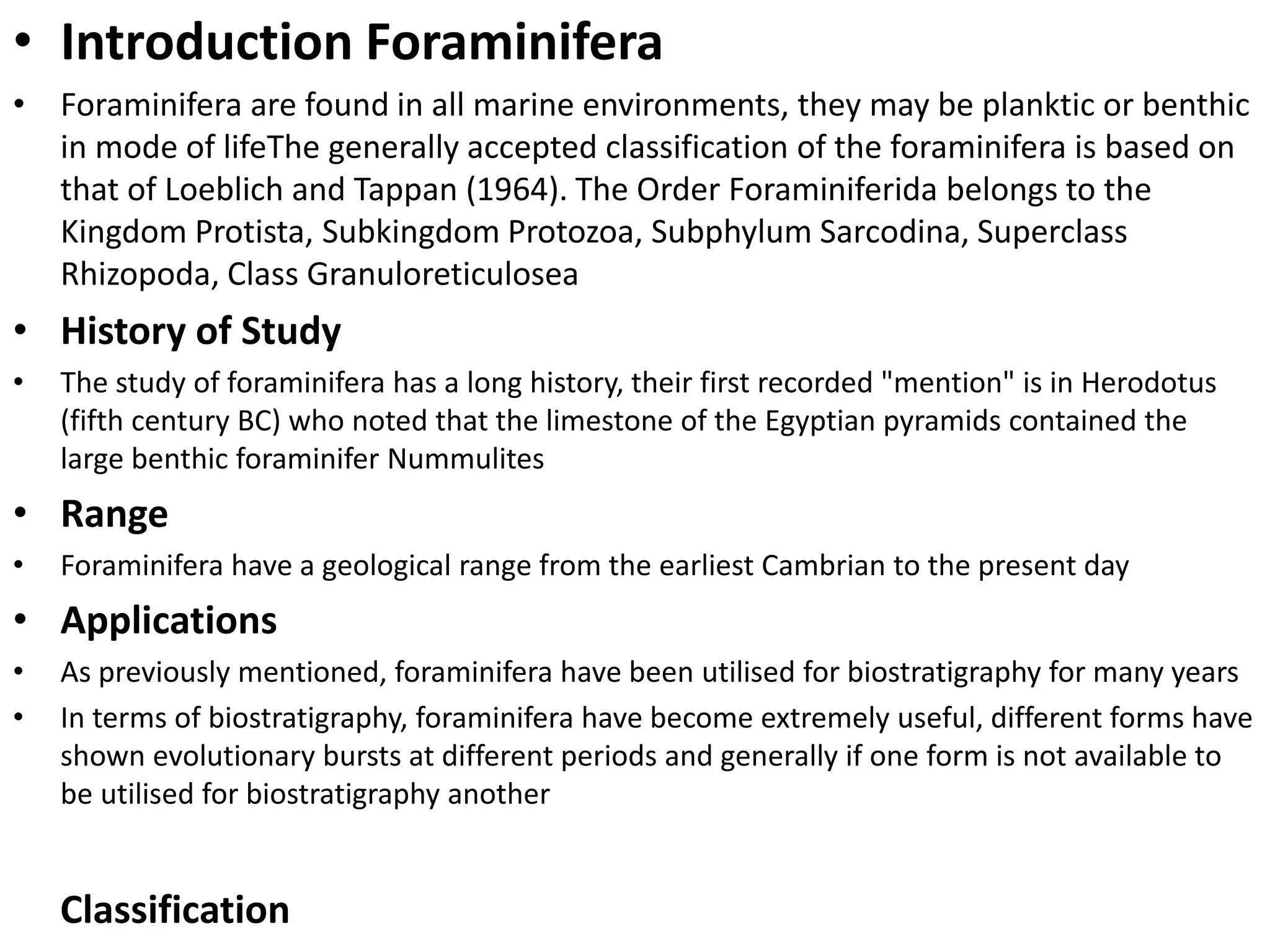 Classification of micro fossil theory | PPTX