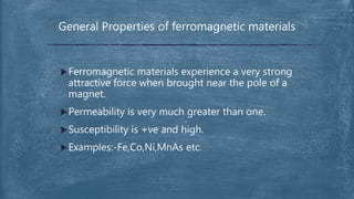 Classification of magnetic materials on the basis of magnetic moment ...