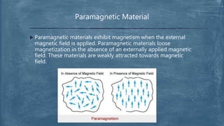 Classification of magnetic materials on the basis of magnetic moment | PPTX