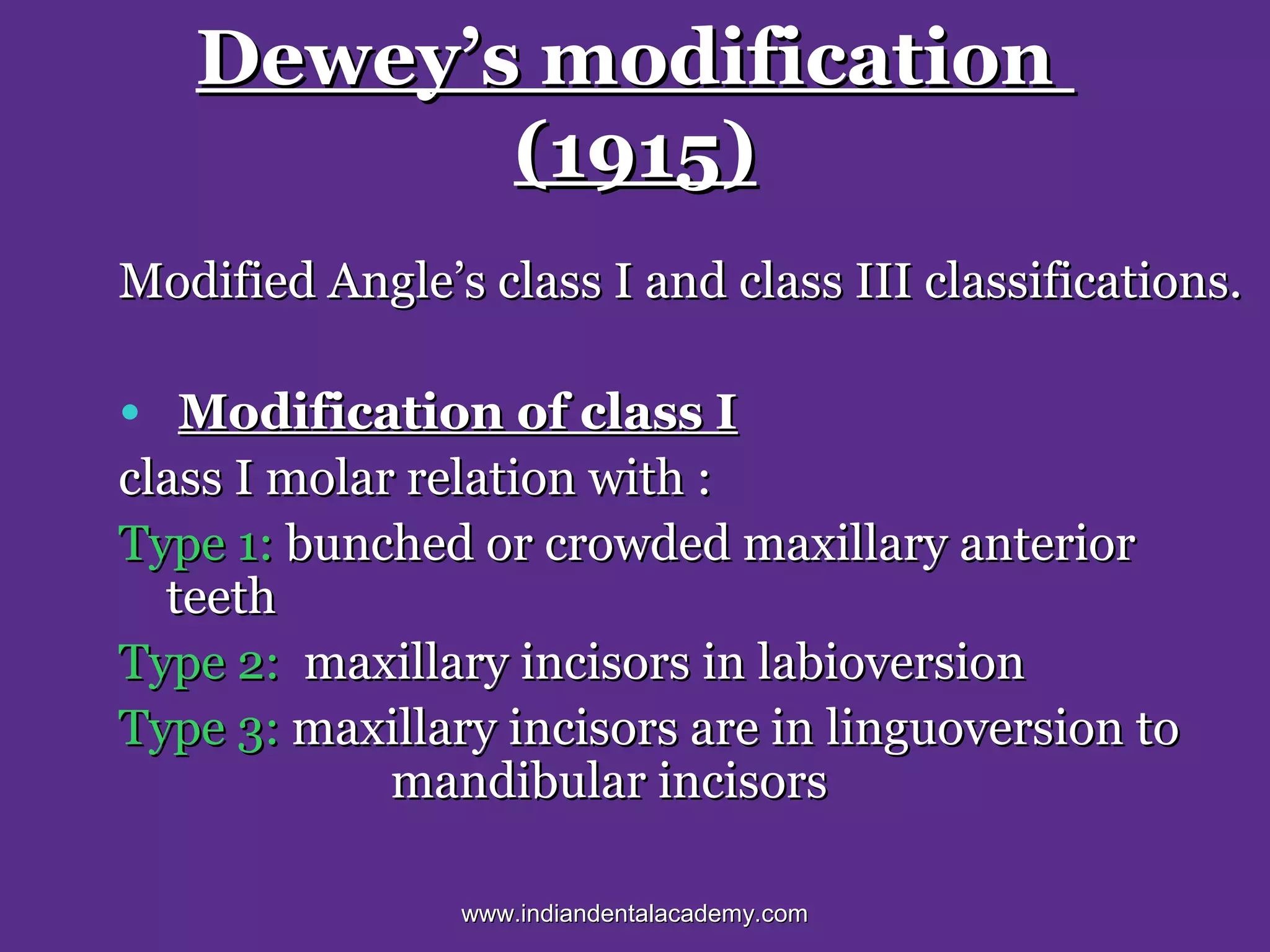 Classification of malocclusion | PPT
