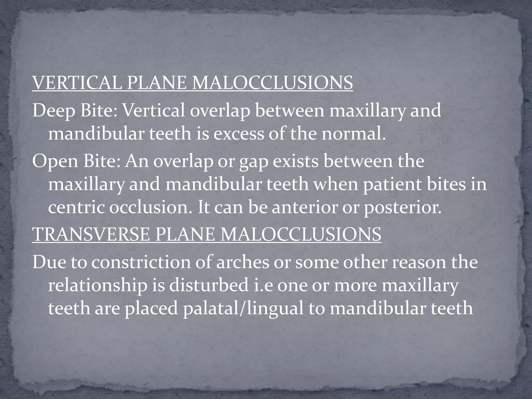 Classification Of Malocclusion | PPTX