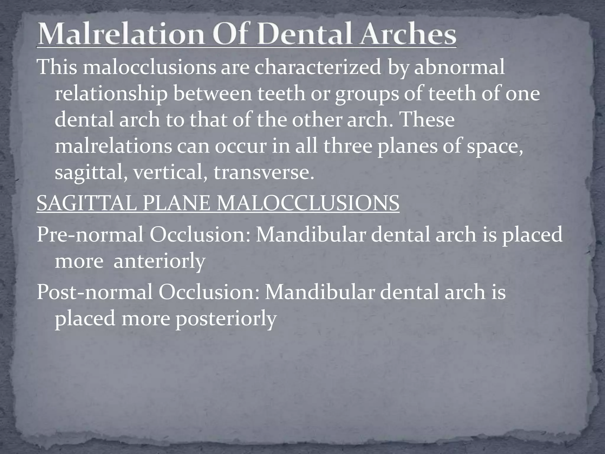 Classification Of Malocclusion | PPTX | Dental Health | Diseases and ...