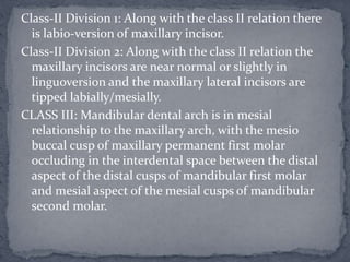 Classification Of Malocclusion | PPTX | Dental Health | Diseases and ...