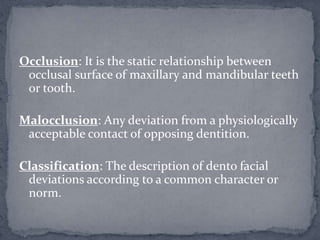 Classification Of Malocclusion | PPTX | Dental Health | Diseases and ...