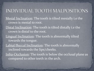 Classification Of Malocclusion | PPTX | Dental Health | Diseases and ...