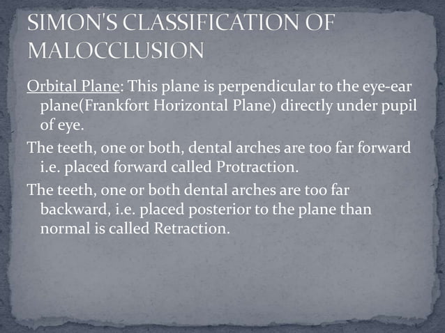 Classification Of Malocclusion | PPT