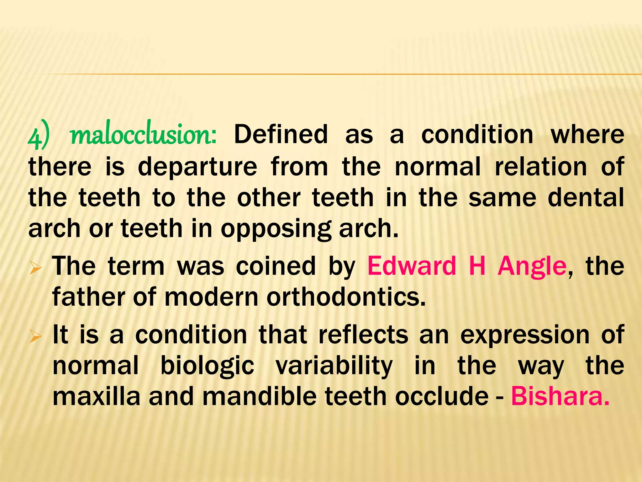 Classification of malocclusion | PPTX