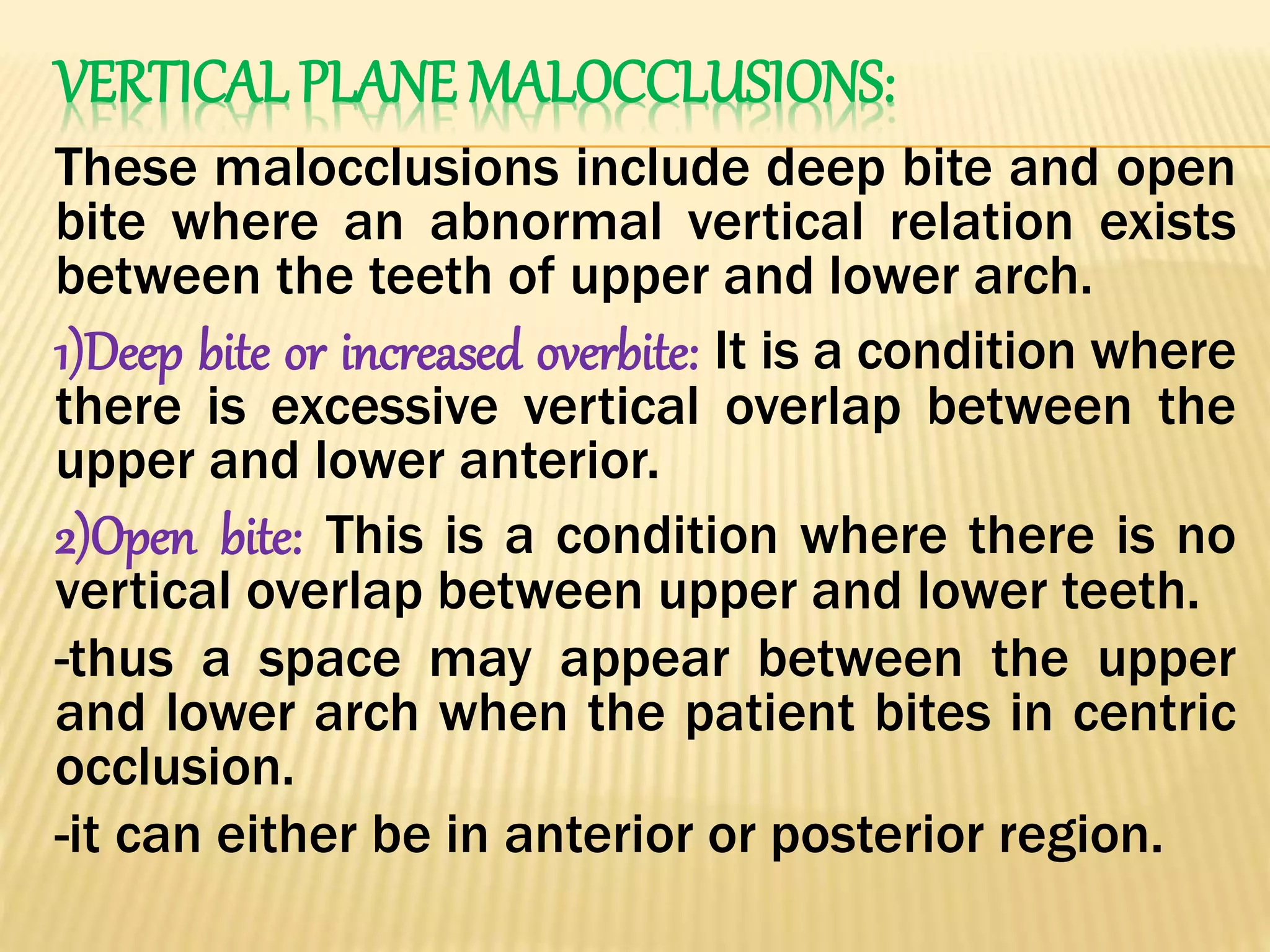 Classification of malocclusion | PPTX