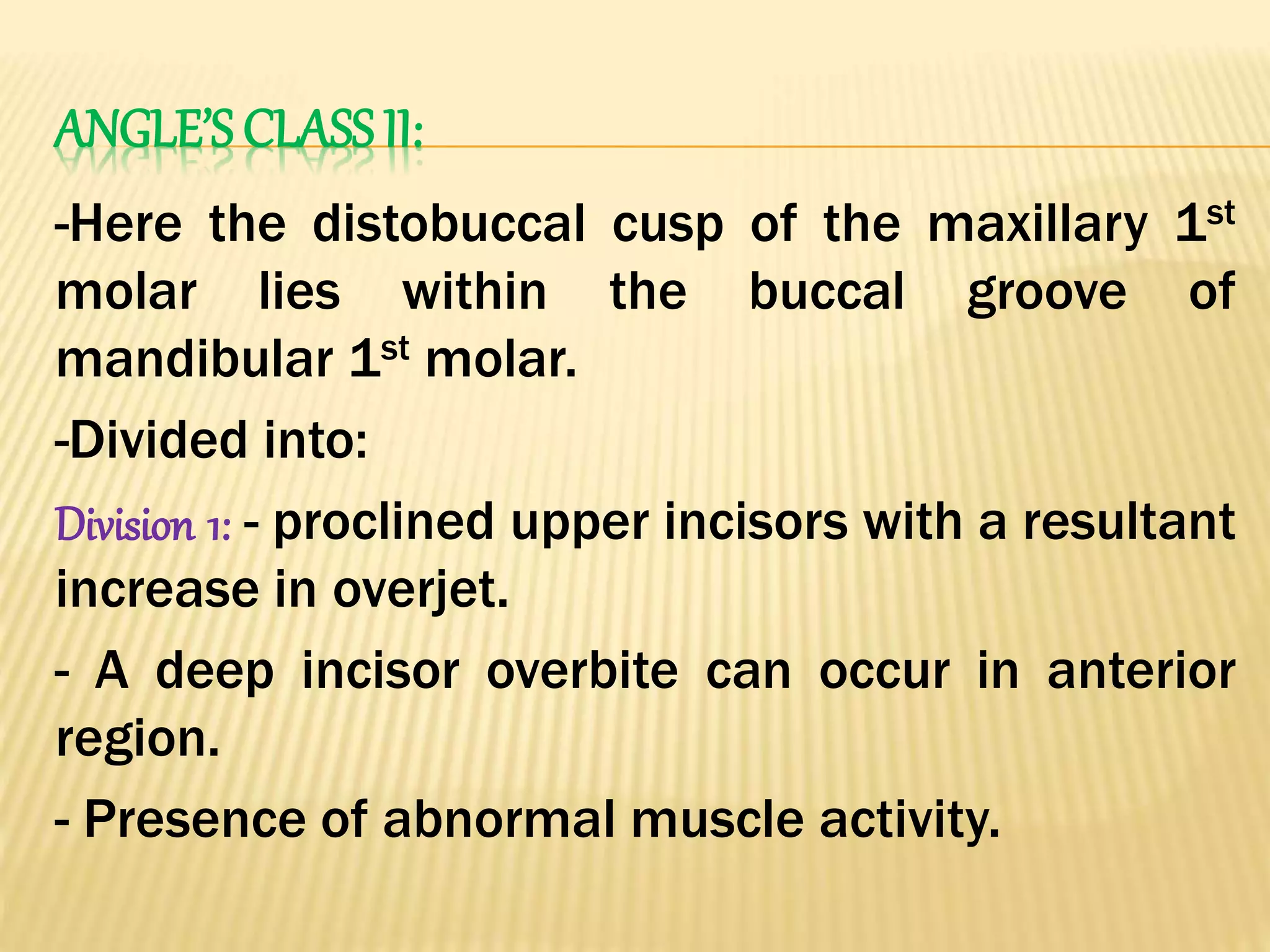 Classification of malocclusion | PPTX