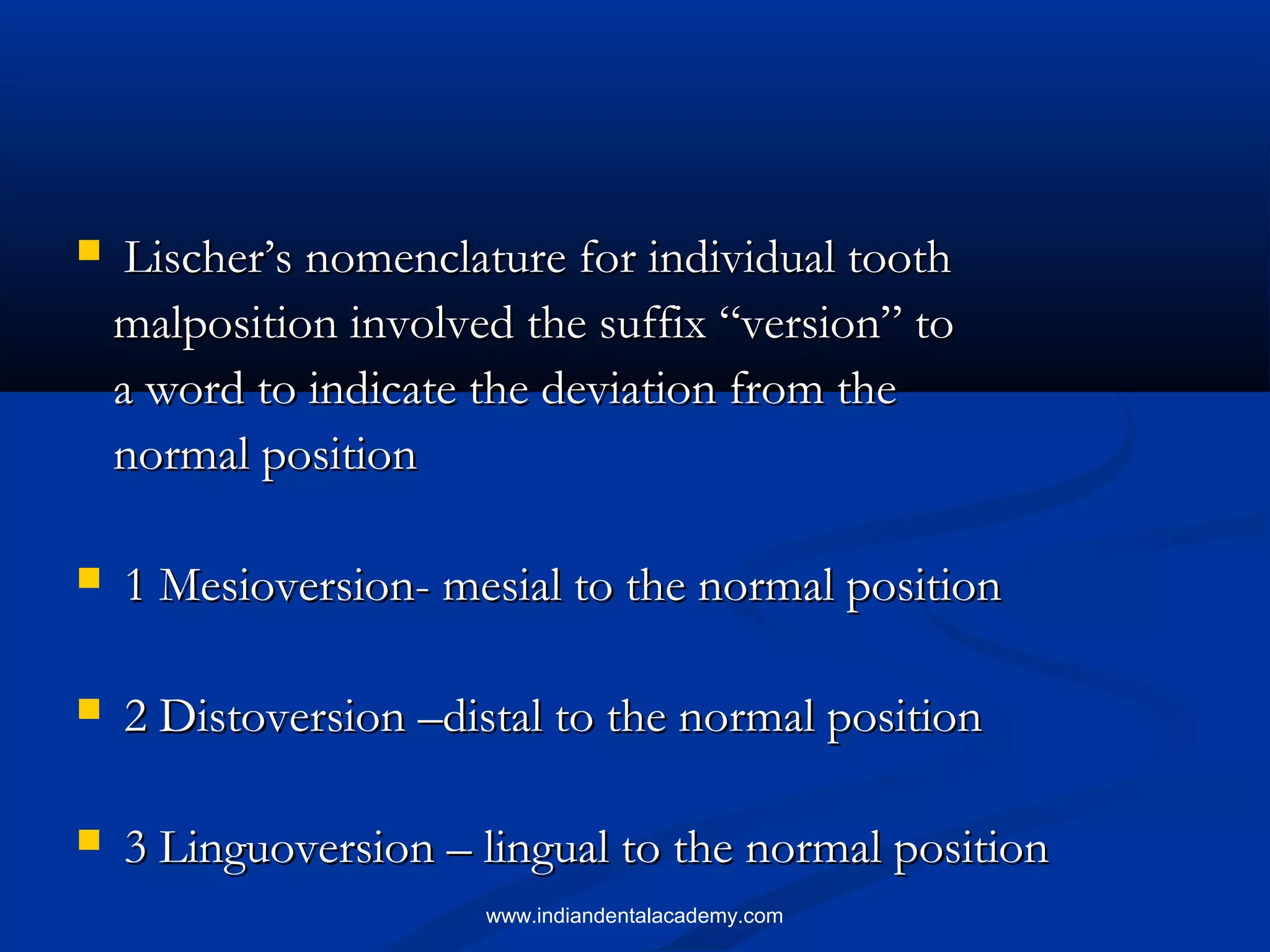Classification of malocclusion | PPT