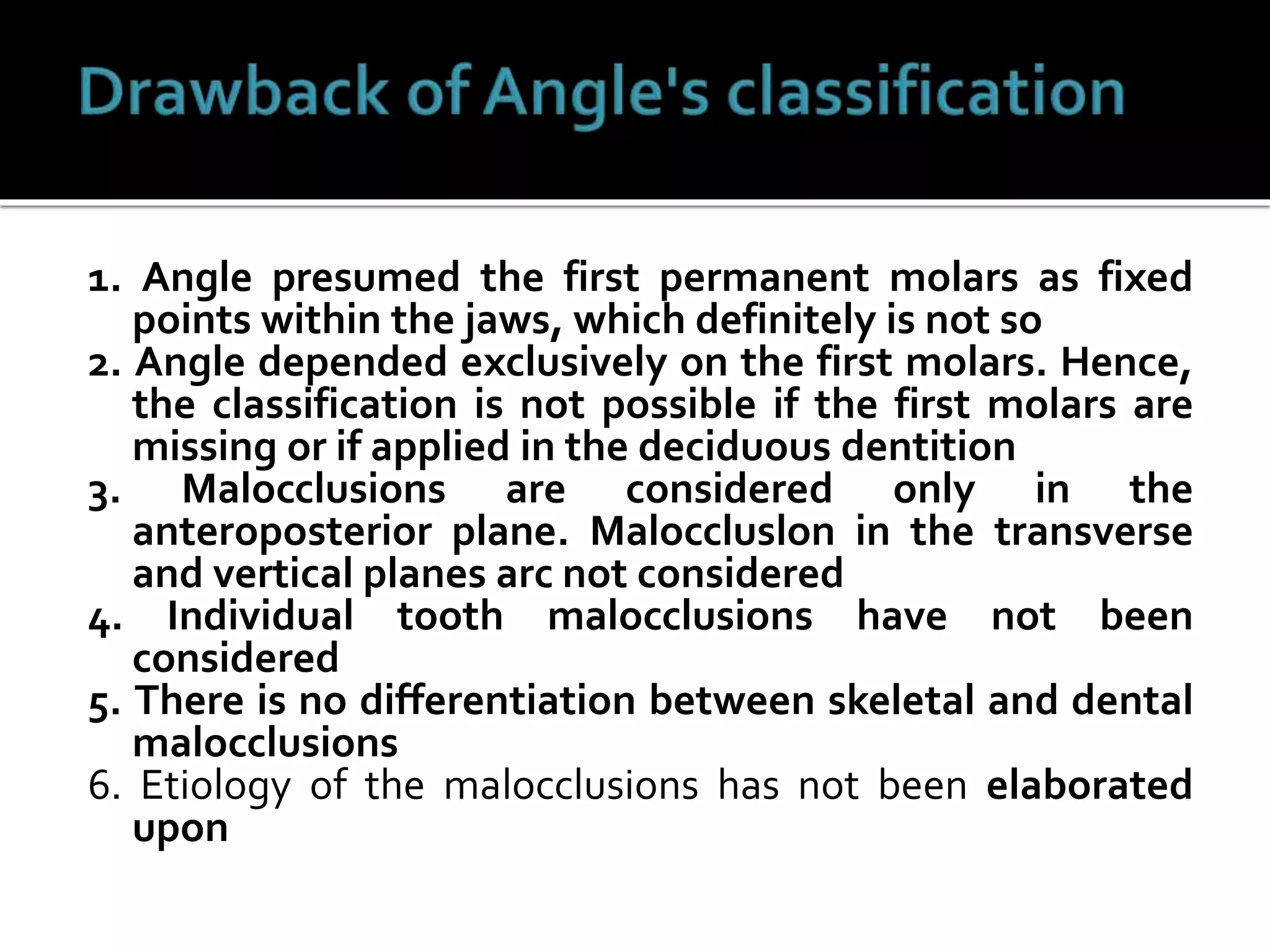 Classification of malocclusion | PPT | Dental Health | Diseases and ...