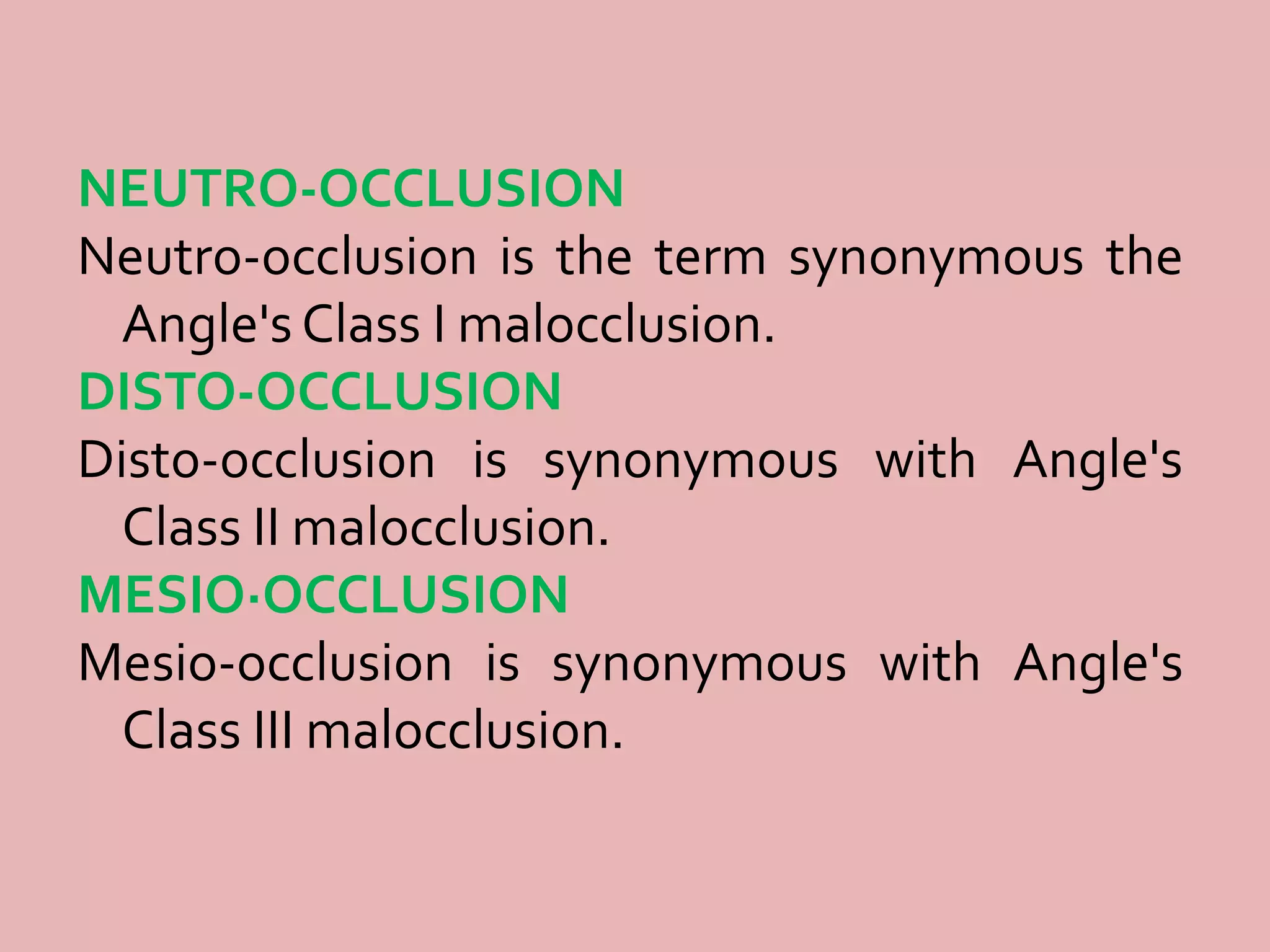 Classification of malocclusion | PPT