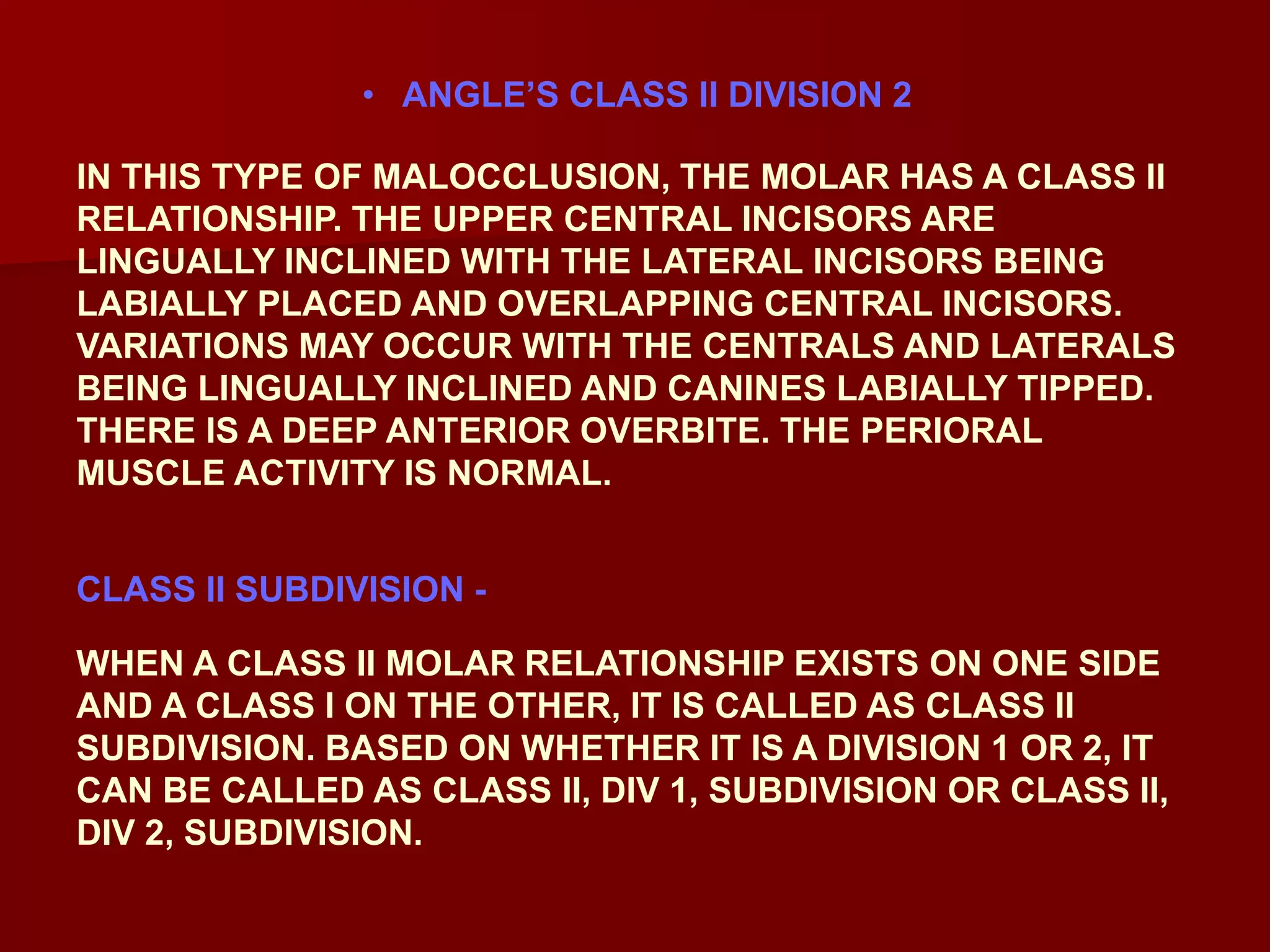 Classification of malocclusion | PPT