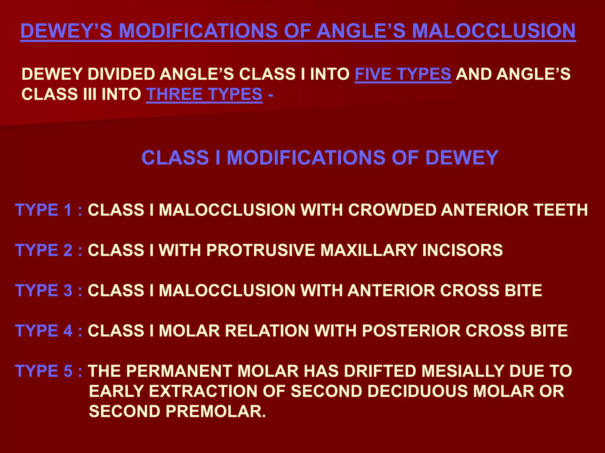 Classification of malocclusion | PPT