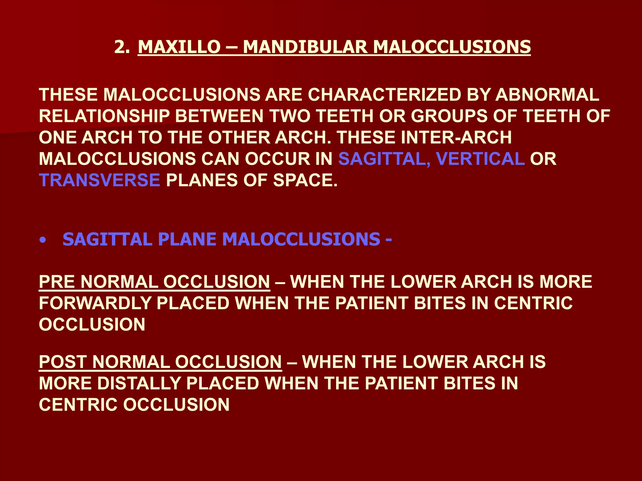 Classification of malocclusion | PPT