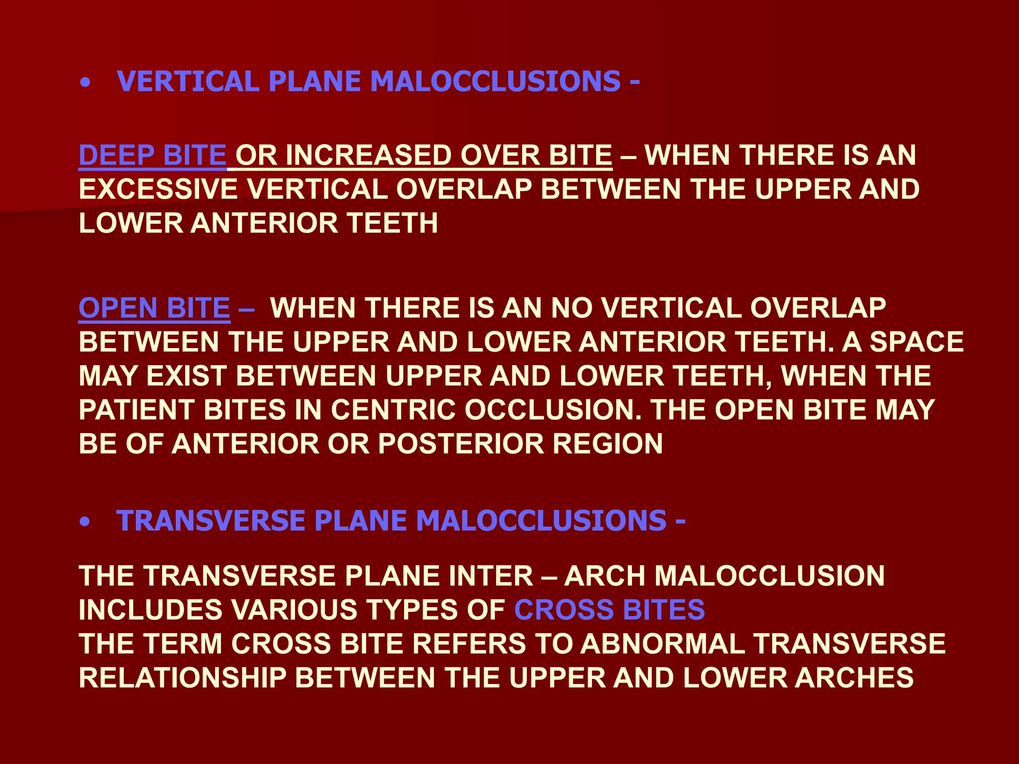 Classification of malocclusion | PPT
